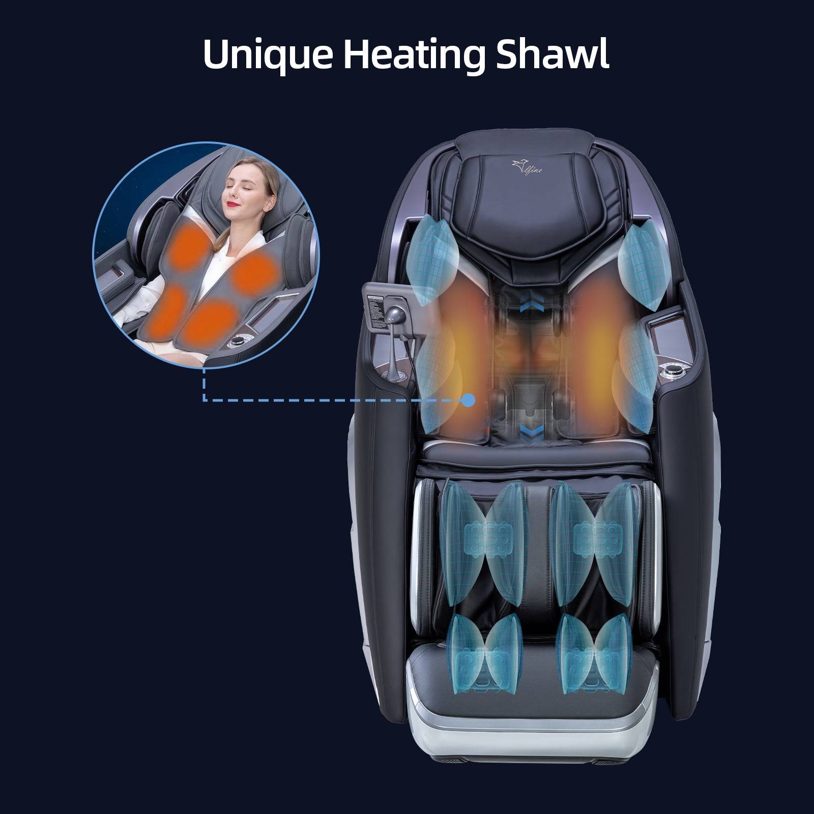 Alfine A710 2023 Spaceship 4d Massage Chair Irest System Full Body Ze